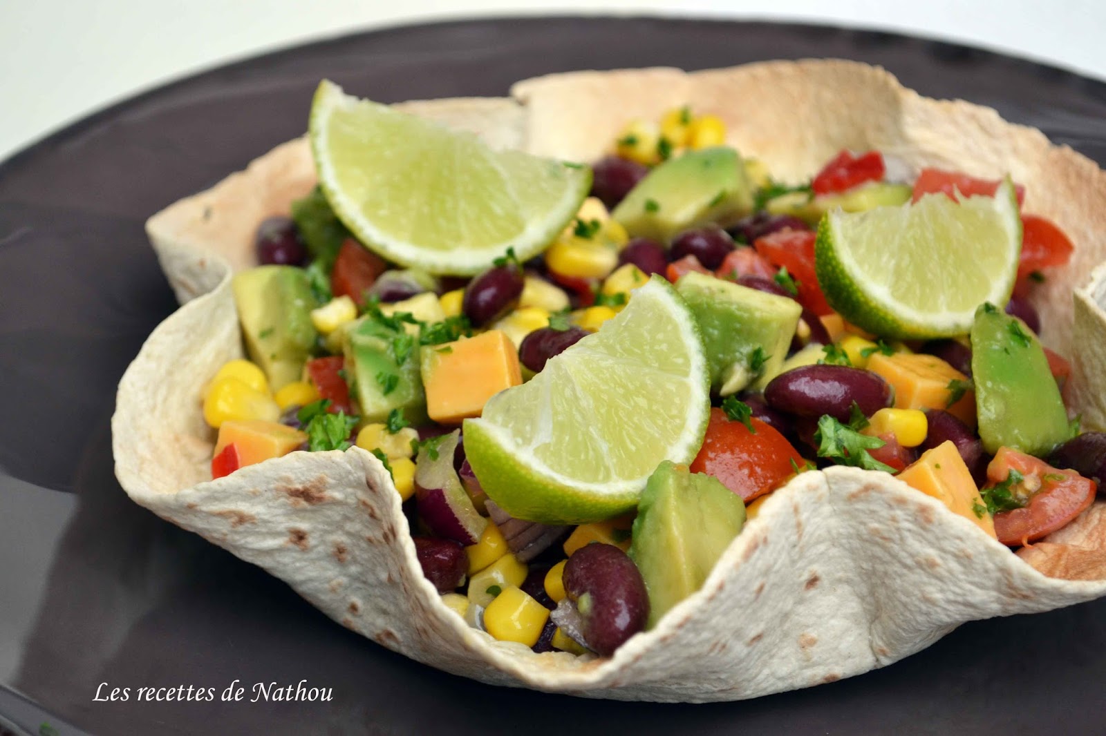 Ma cuisine au fil de mes idées...: Salade de haricots rouges, avocat ...