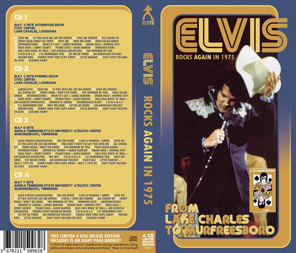 Elvis Presley - Unforgettable Elvis: Elvis Rocks Again in 1975 (4 CD Set)