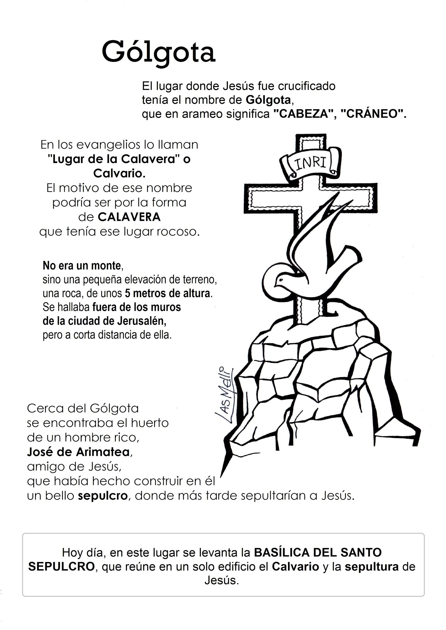 El Rincón de las Melli: DICCIONARIO ILUSTRADO: Gólgota