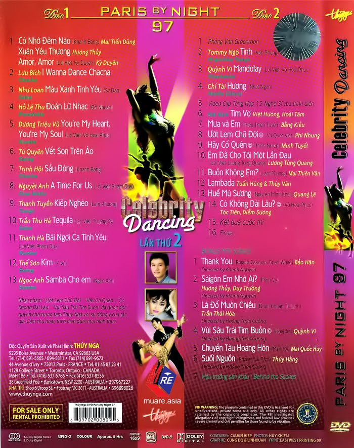 Paris By Night 97 - Celebrity Dancing 2 (Khiêu Vũ Của Các Ngôi Sao 2 ...