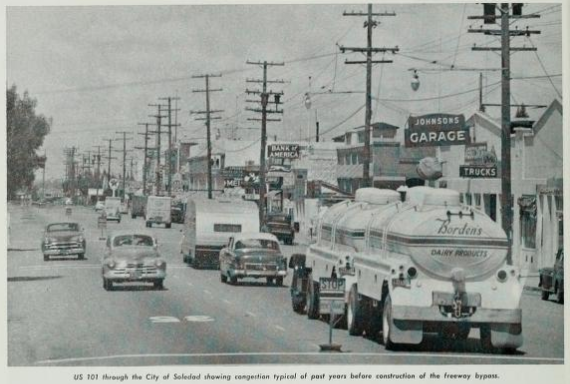 Old US Route 101 in Salinas