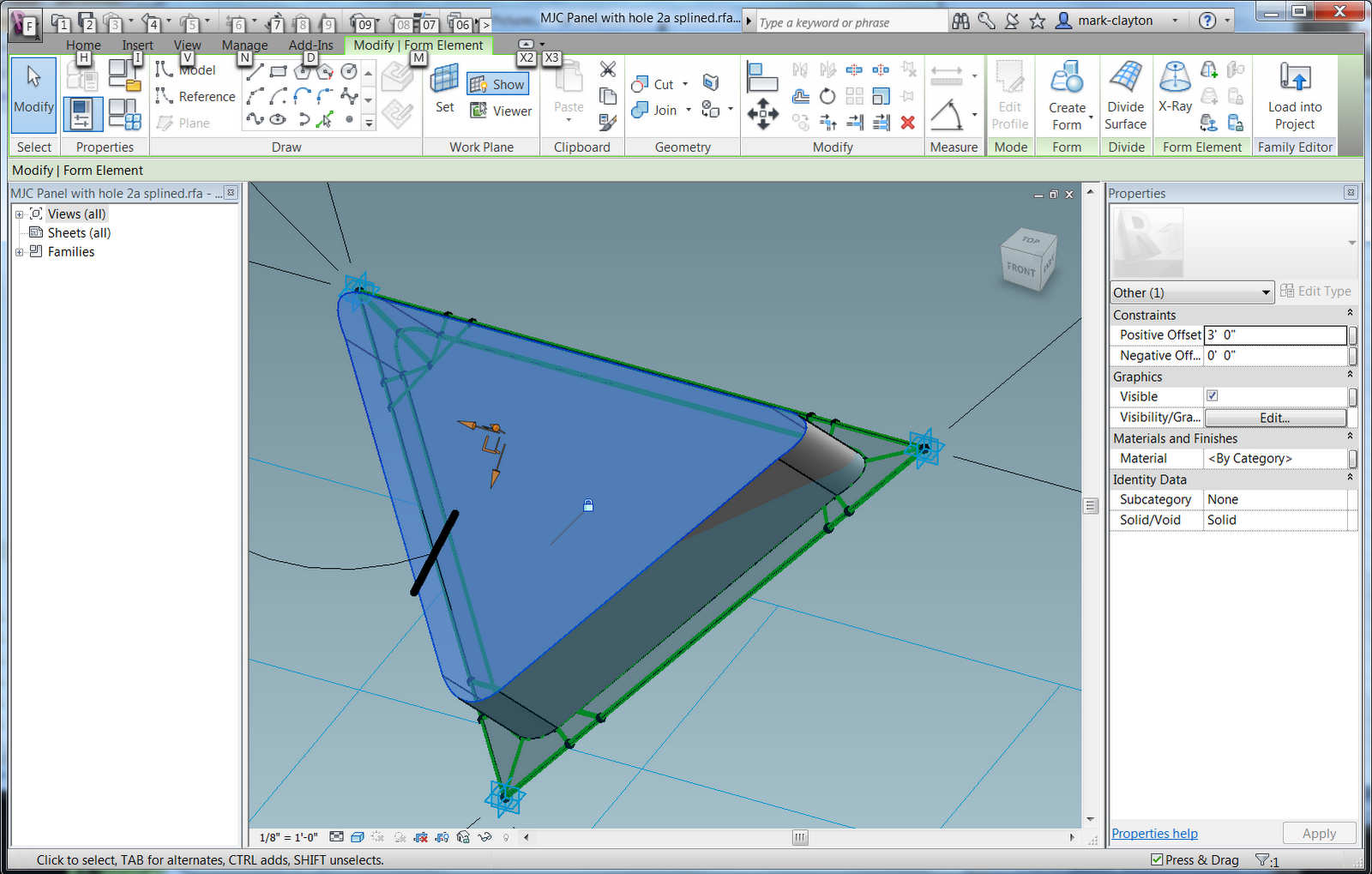 Texas Architecture and Miscellaneous University: BIM Triangular panel ...