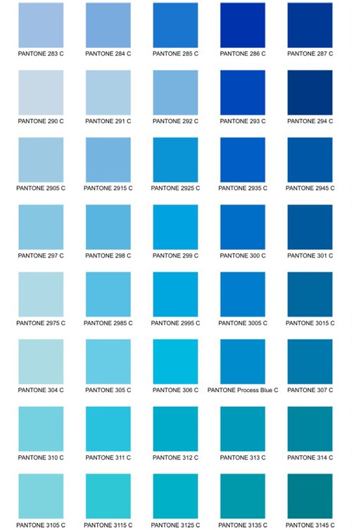 azul-pantone-azul.jpg (500×753) | Blue paint colors, Blue colour palette
