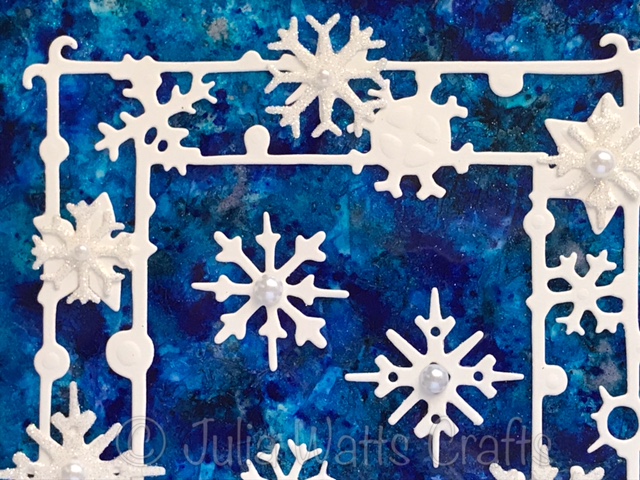 Inky Finger Zone: Let it Snow Frame