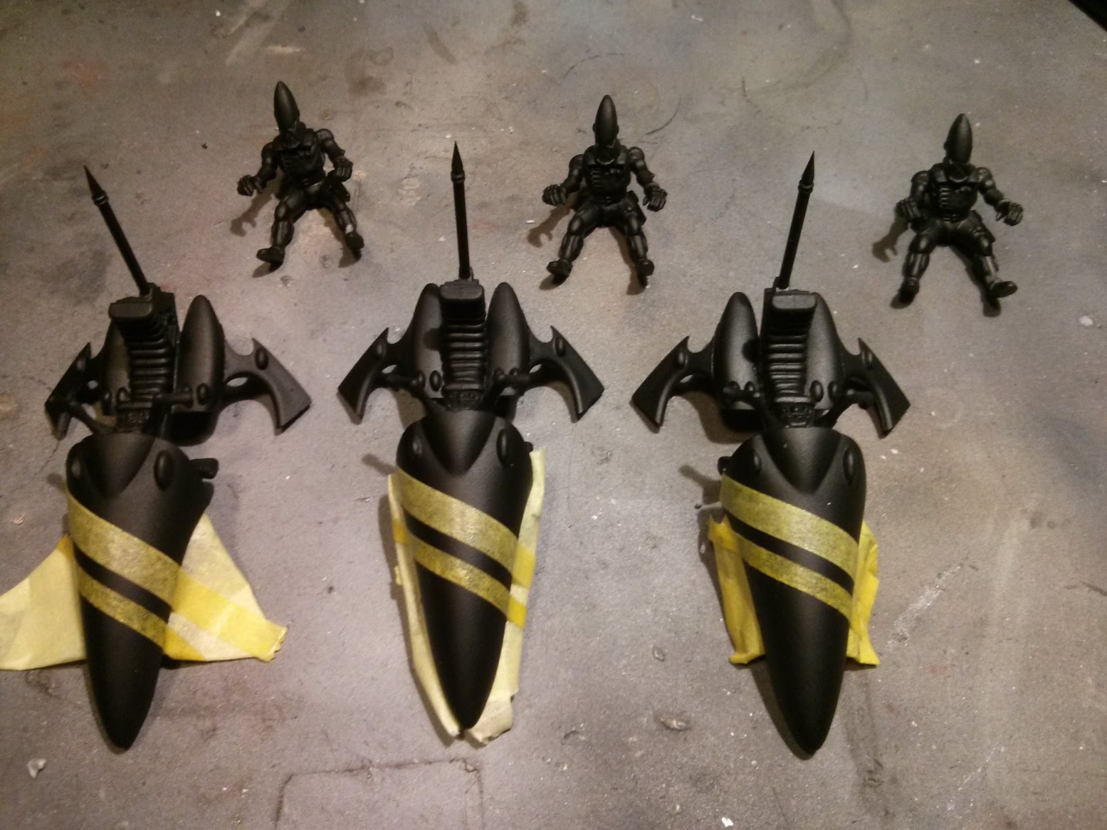 Valknut Painting: -WIP- Eldar Windrider Jetbike Squad pt.1