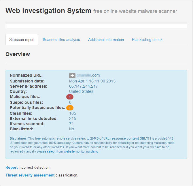 Quttera web security blog: Malicious favicon file