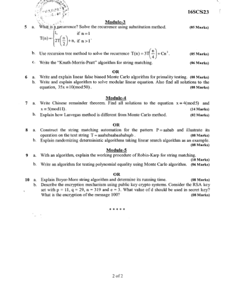 Visvesvaraya Technological University M.Tech. (CBCS) Second Semester ...
