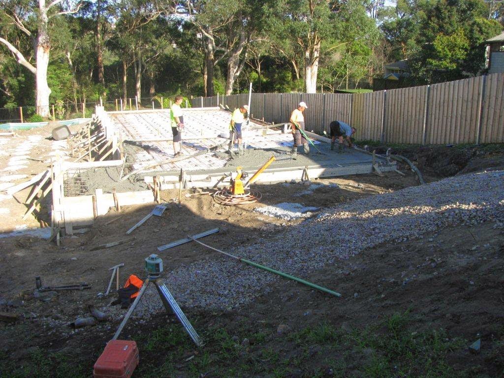 Concrete Slab Work in Progress photos