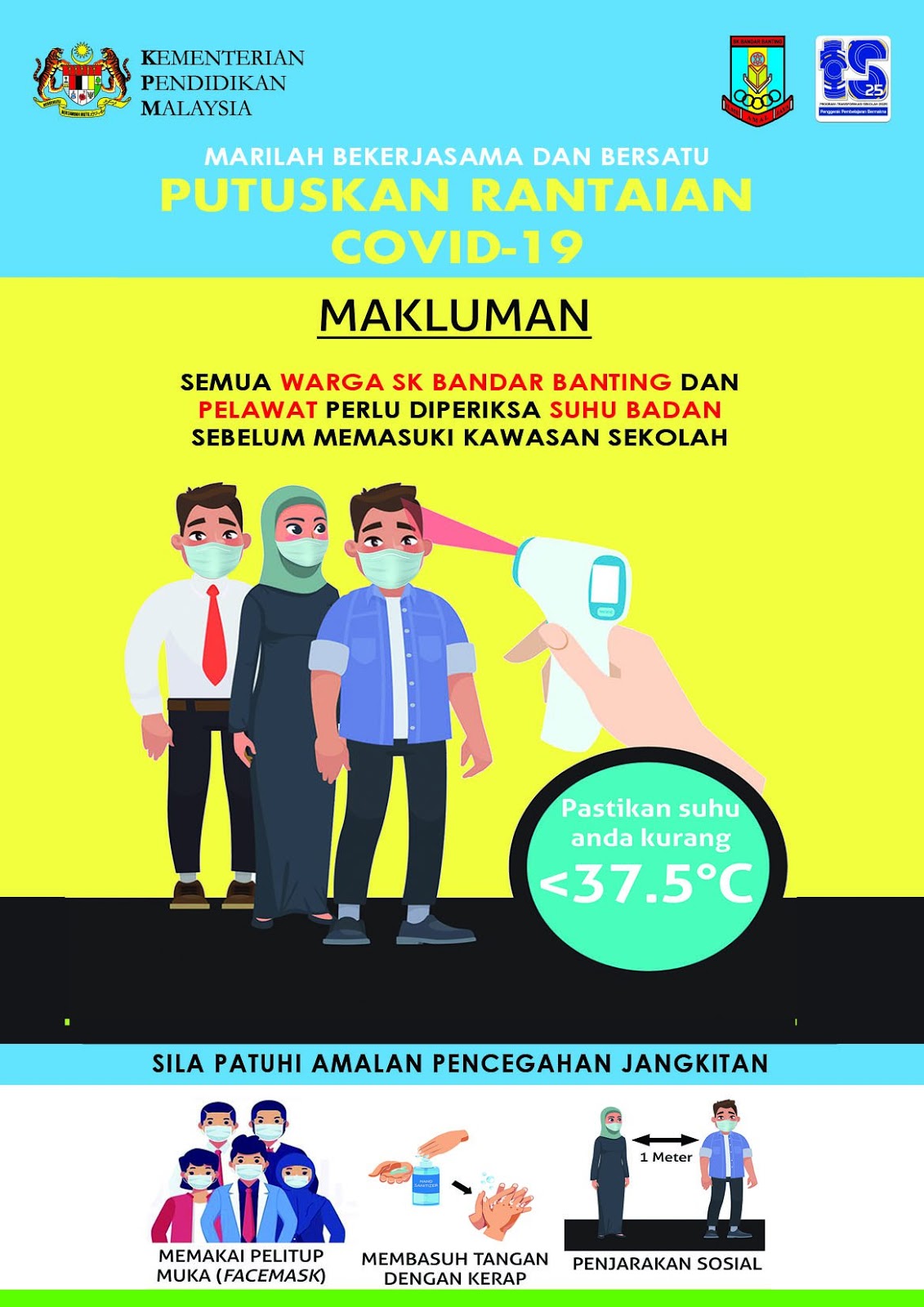 SK BANDAR BANTING ( BToPS ): HEBAHAN POSTER MAKLUMAT COVID-19