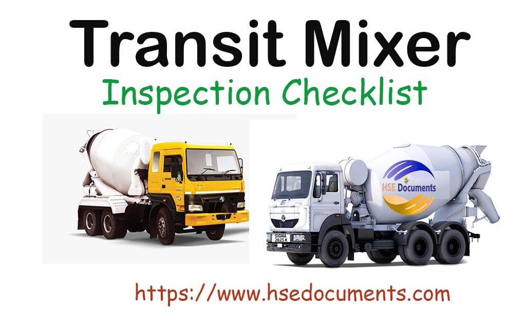 Transit Mixer Inspection Checklist - HSE Documents