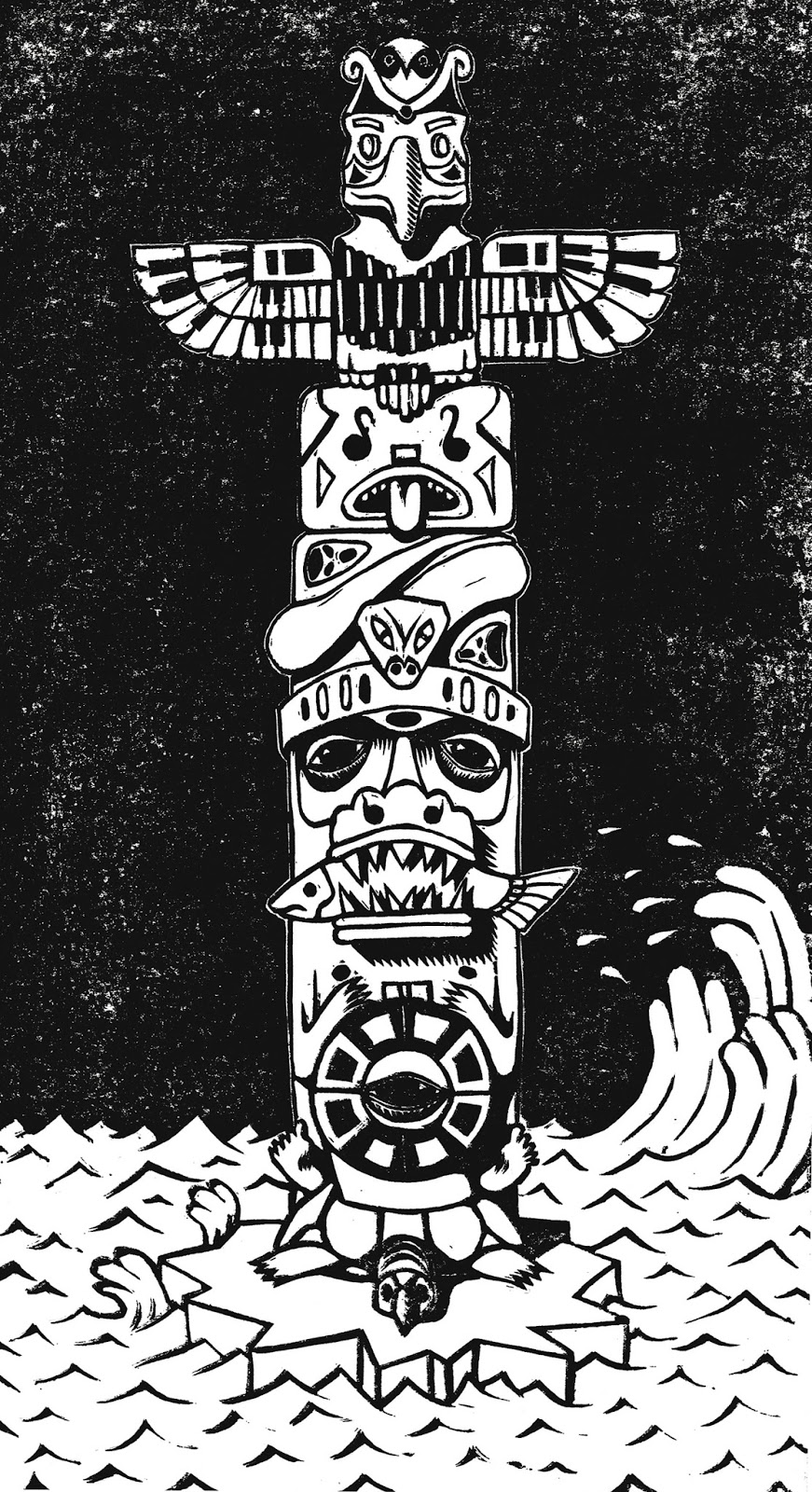 benjamin baret illustrations: linogravures