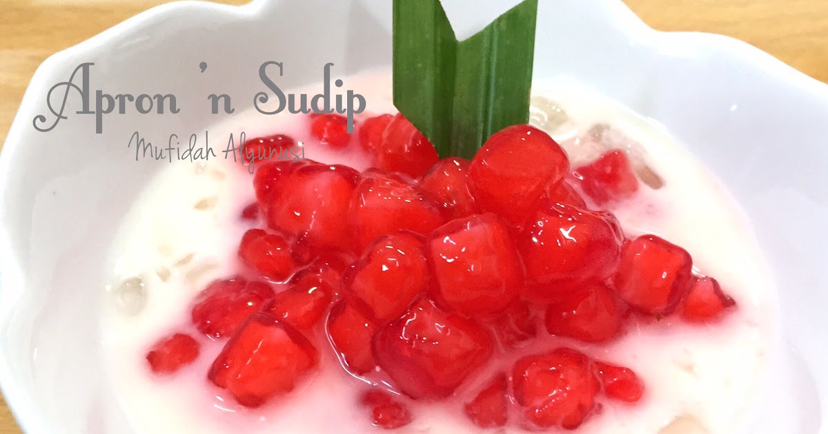 Apron 'n Sudip: Thai Red Ruby Dessert (Tab Tim Grob)