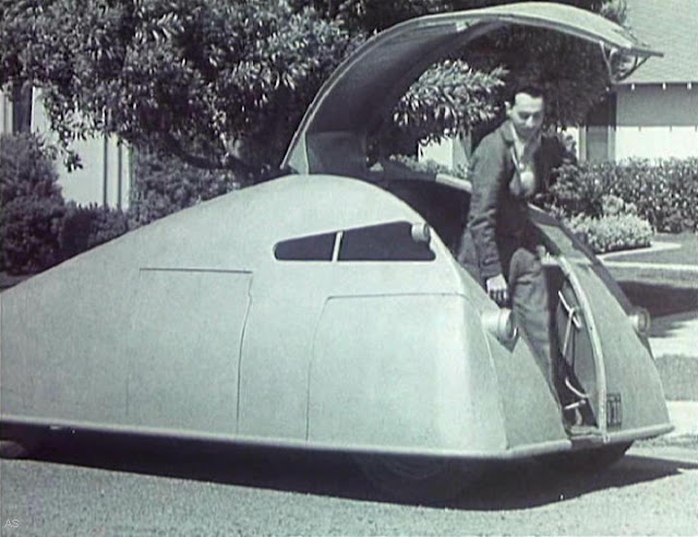 1935 Streamline Car With Camper by Angelo R. Noble ~ Vintage Everyday