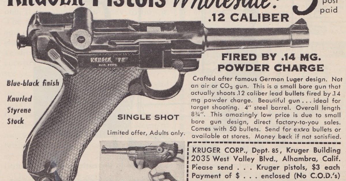 Vintage Outdoors: Luger, Kruger and Ruger... A Tale of 3 Pistols