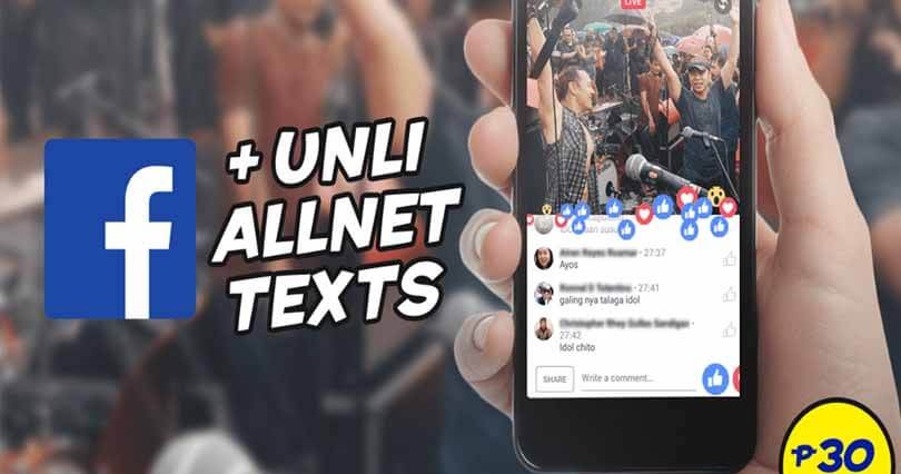 TM Facebook FB30 Promo – Unli-text to all + Free FB for 30 Pesos