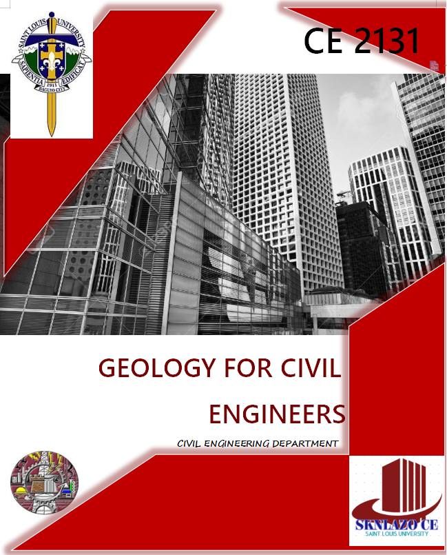 PREP UP TO PLAIN AND CIVIL: GEOLOGY FOR CIVIL ENGINEERS COURSE OUTLINE
