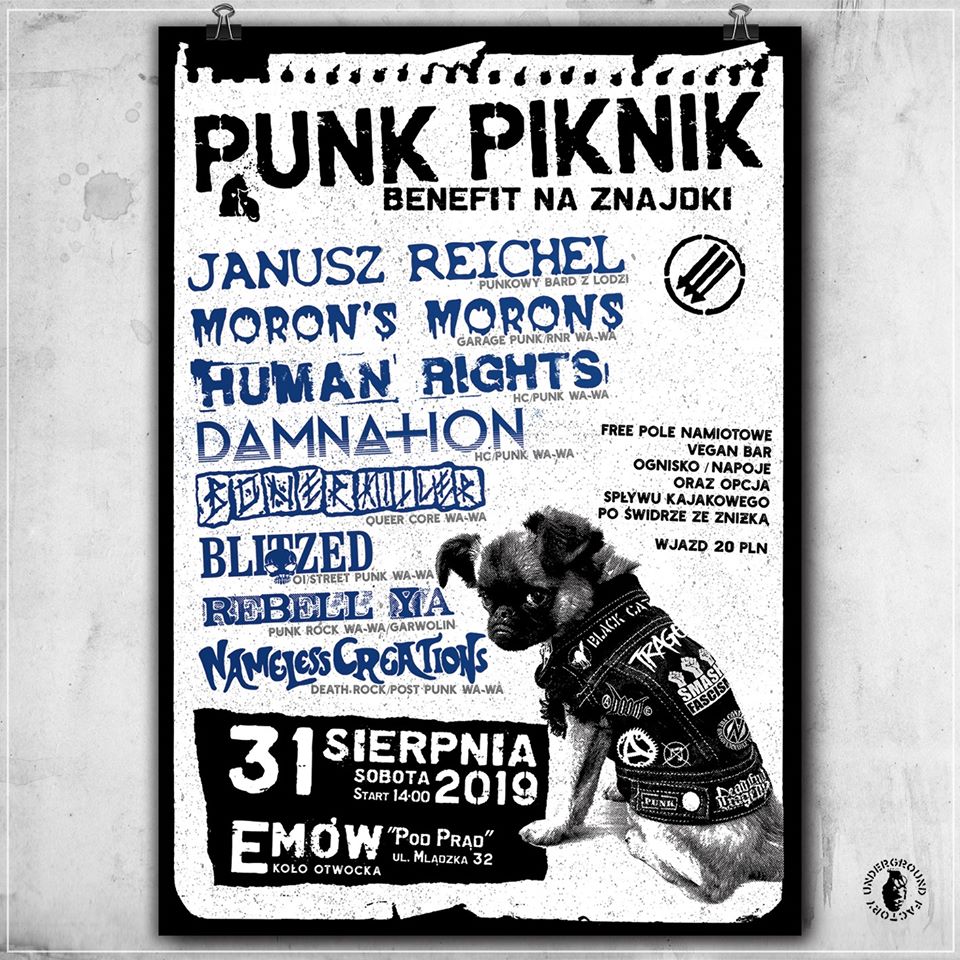 underground factory poster: PUNK PIKNIK 2019 # 1