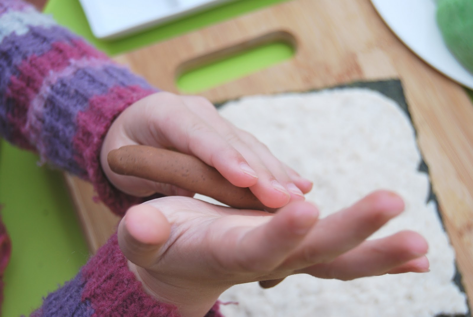 A Little Learning For Two: Play Dough Sushi
