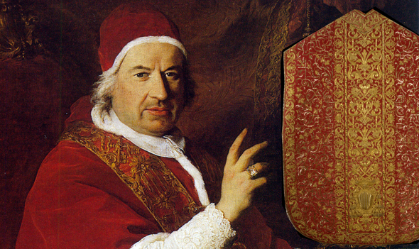 Vestments of Cardinal Prospero Lorenzo Lambertini (Pope Benedict XIV ...