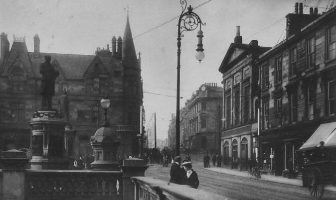 Tour Scotland: Old Photograph High Street Paisley Scotland