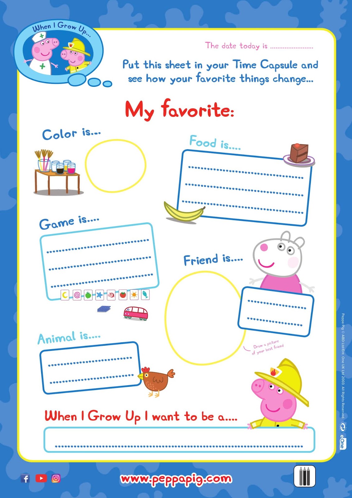 Back-To-Shool with Peppa Pig + FREE Time Capsule Activity - Nanny to Mommy