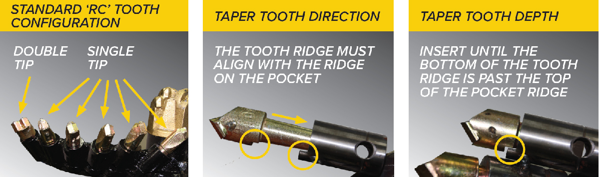 How To Replace Tapered Auger Teeth (Earth/Rock Combo Augers)
