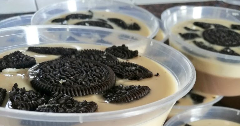 Resep dan Cara membuat puding Orea sederhana - Sarjana Resep