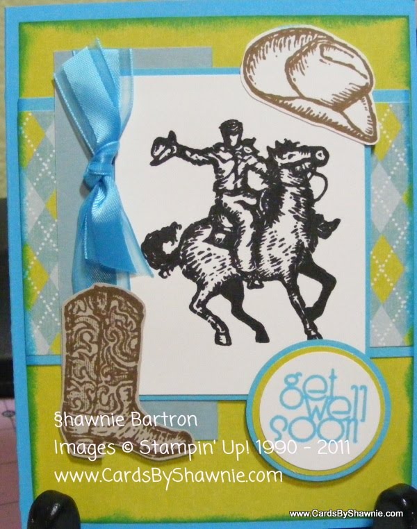 Cards By §hawnie: Cowboy Get Well Soon - Bright Stamping 411 Saturday ...