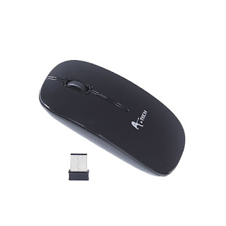 A.Tech 2.4G Wireless Mouse – Black - Systembazar.com
