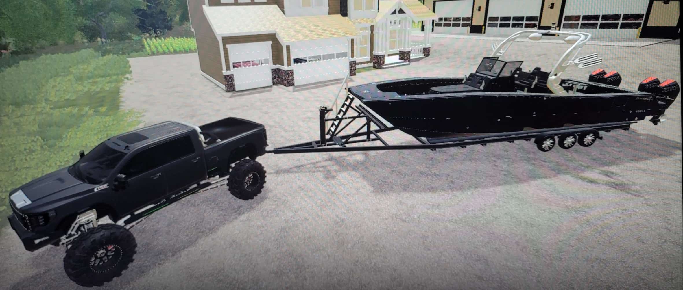 FS19 Freeman Boat v1.0 - FS 19 & 22 USA Mods Collection