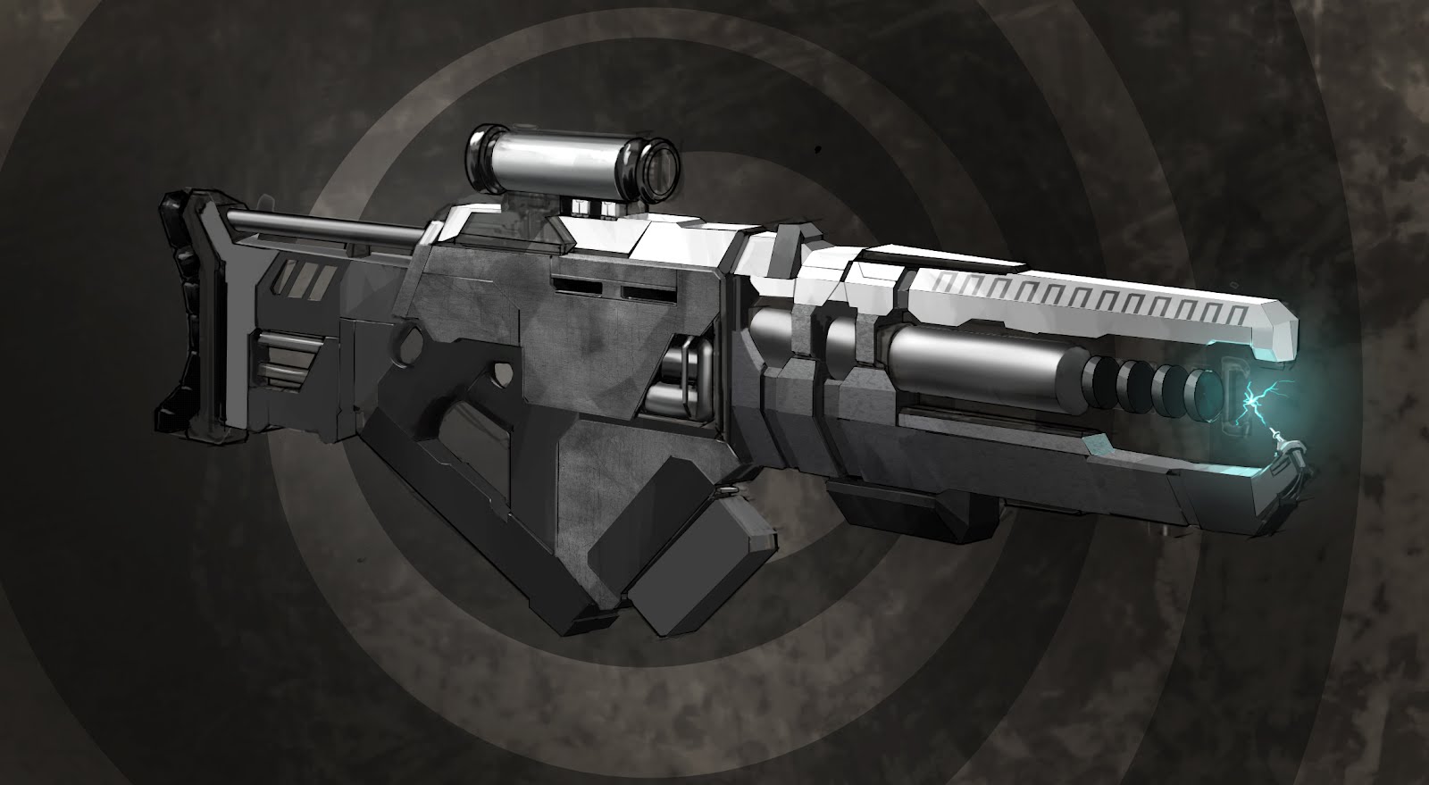 Art of Robby Johnson: Electric Rifle