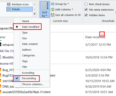 Xml and More: Windows—Want to Sort Files by Type and Date Modified