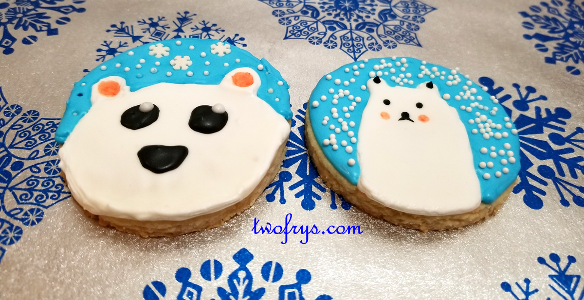 Two Frys: Winter Theme Coconut Cookies