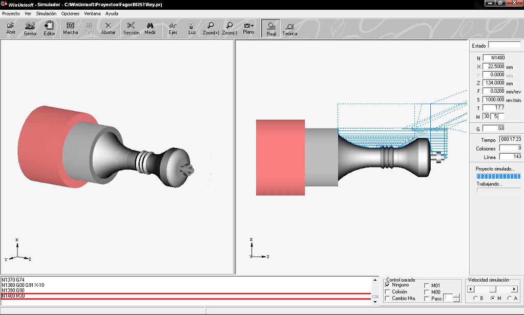 WinUnisoft v1.3 Simulador CNC Fagor ~ We Automation