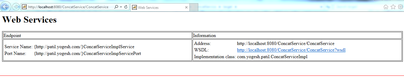 J2Yogi: Create JAX-WS Web Service with Top down approach from scratch ...