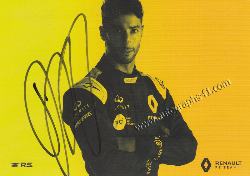 Autographs-F1: Daniel RICCIARDO