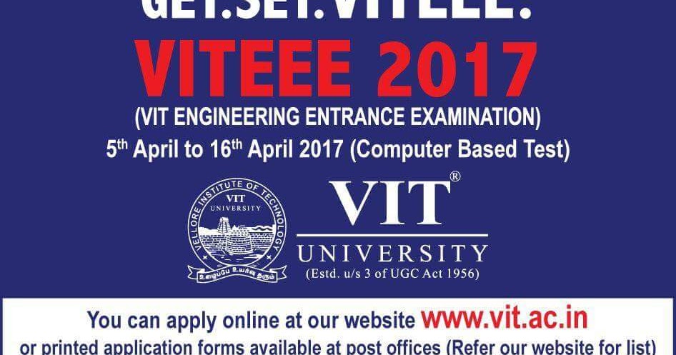 VITEEE-2017: Admission in VIT University under management quota