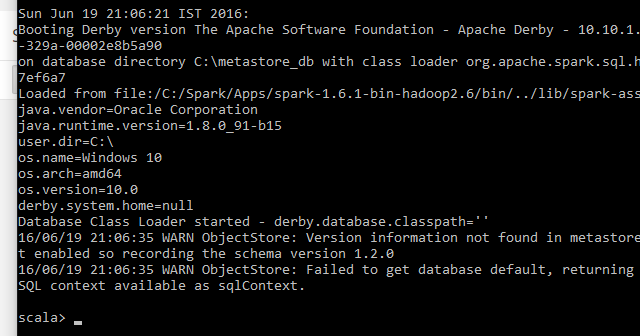 Spark Errors Messages Spark Shell 10 Error Not Found Value Sqlcontext On Windows
