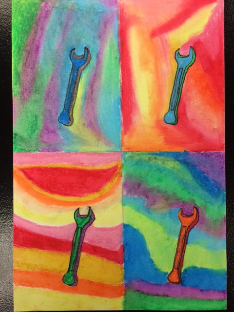 Mrs. Wille's Art Room: Oil pastel tool drawings (7th & 8th grade)