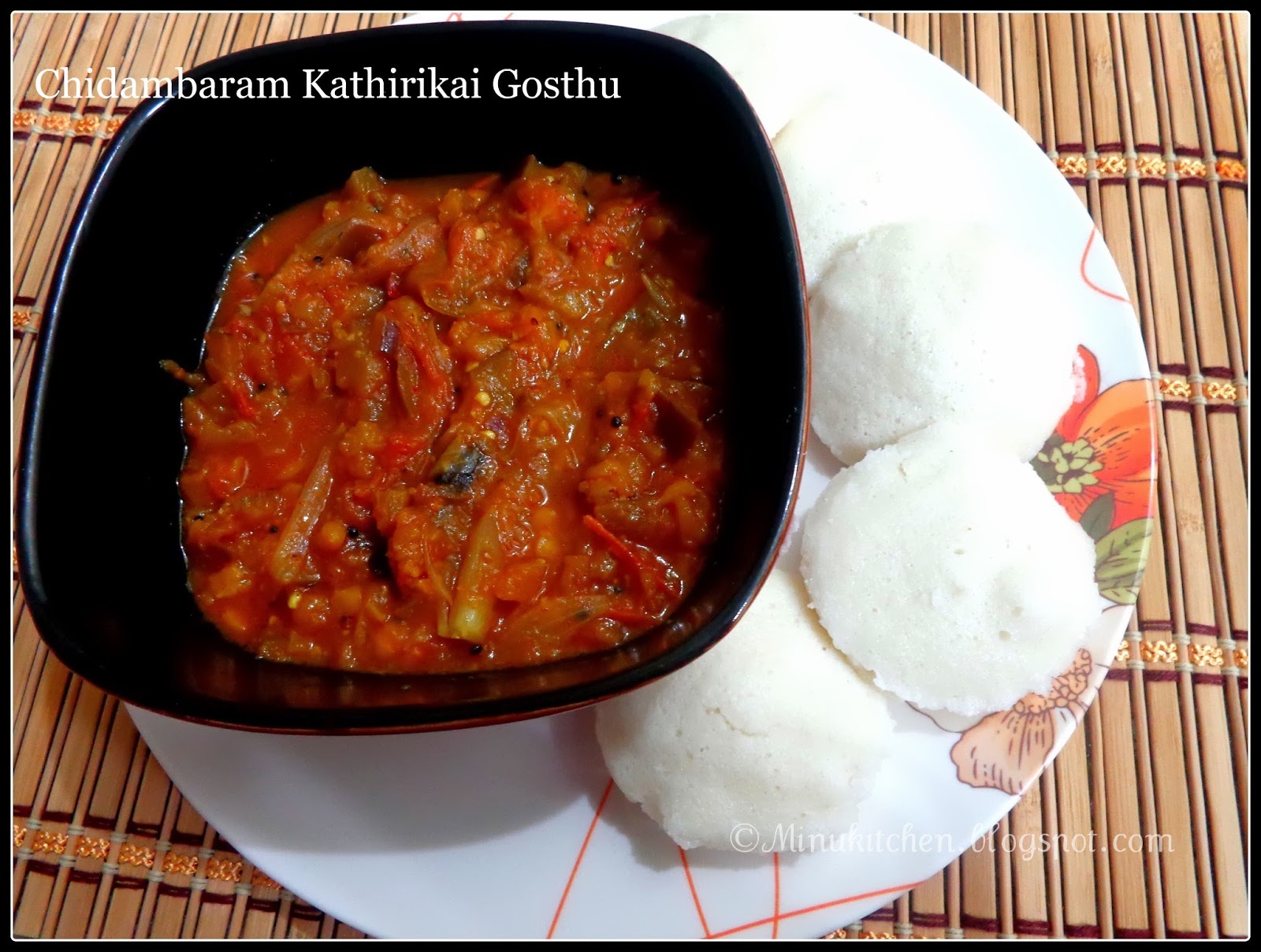 Chidambaram Kathirikai Gosthu/Gotsu ~ Minu's Kitchen
