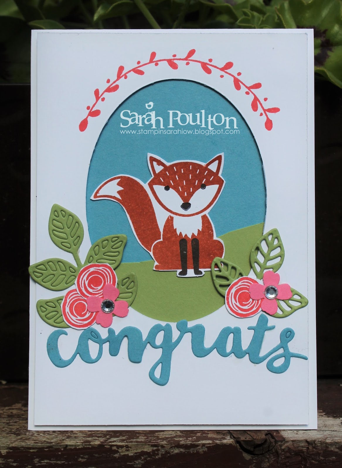 Stampin' Sarah!: A Foxy Friends Congratulations Card from Stampin' Up ...