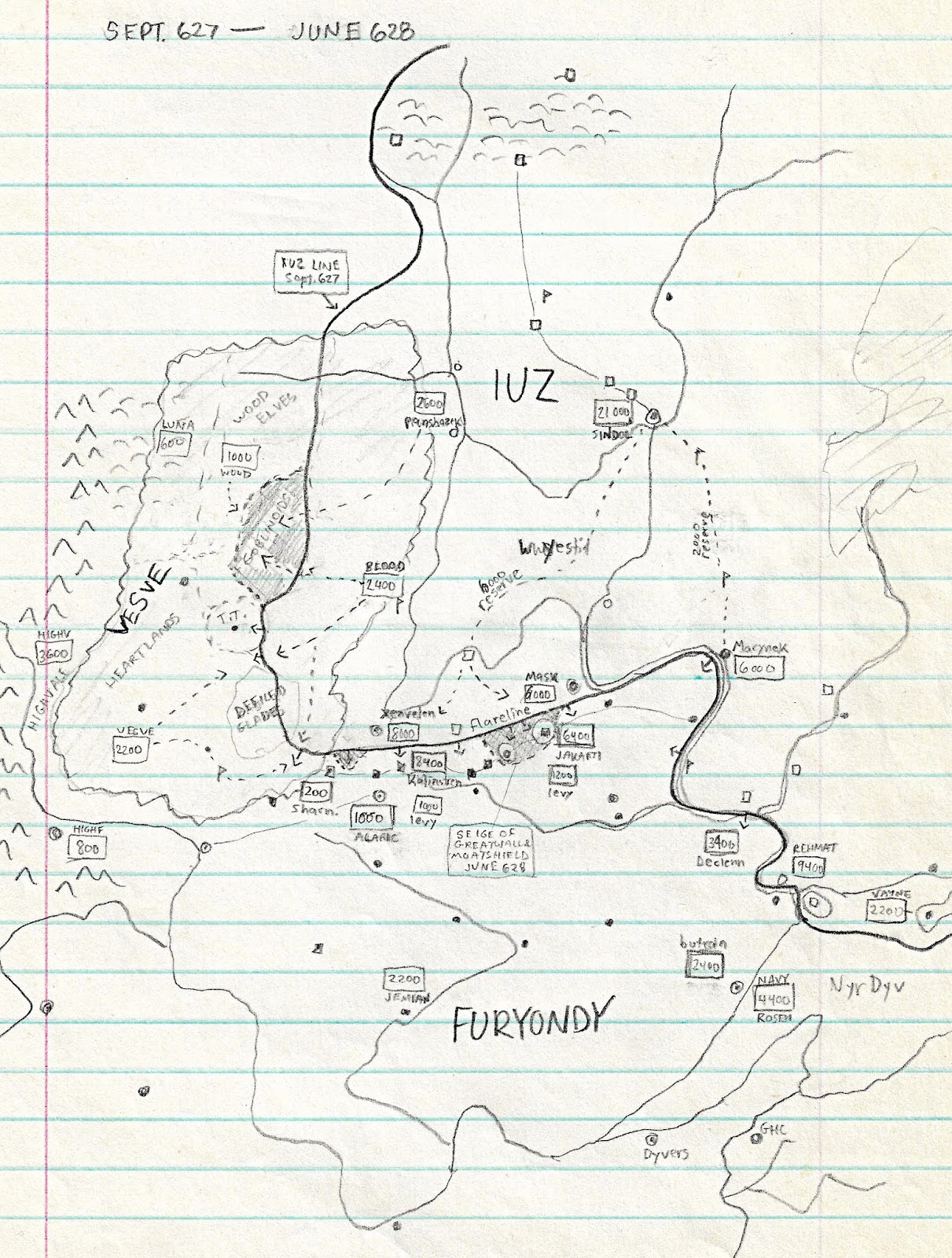 Greyhawkery: Furyondy-Iuz War Map, Part 1