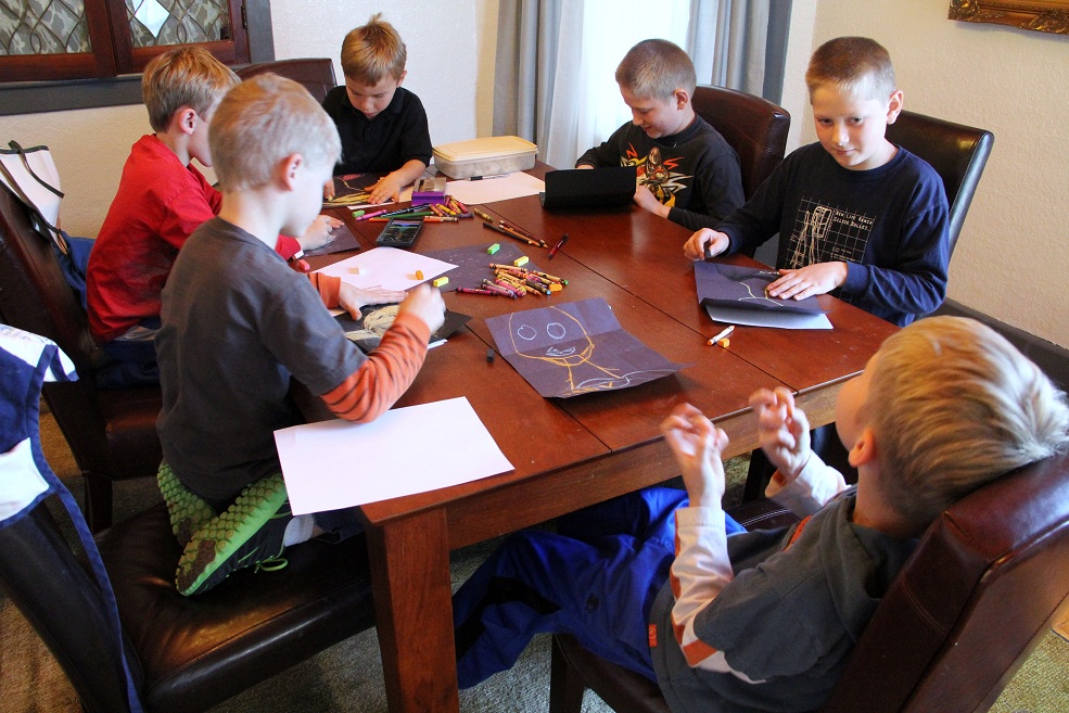 Living Creatively: Boys' Art Class
