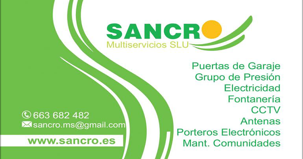 ZOYDERPALO.COM: SANCRO Multiservicios S.L.U.