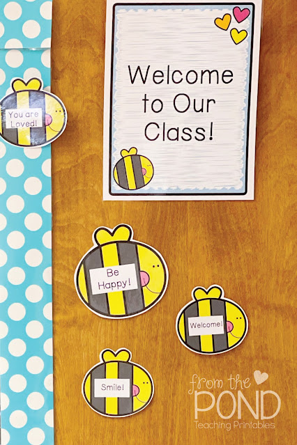 Bee Classroom Door | From the Pond