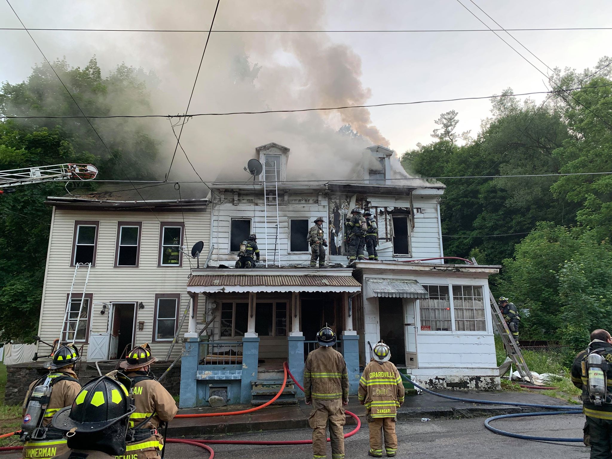 Three Homes Destroyed by Fire in Girardville