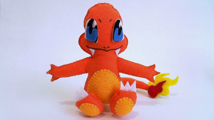 How to Make a Charmander Pokemon plushie tutorial