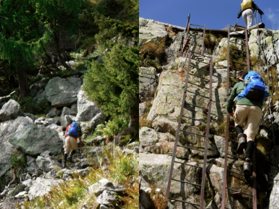barbbrockdaily: TMB 9: Scramble up Boulders, Ladders, and Lac Blanc ...