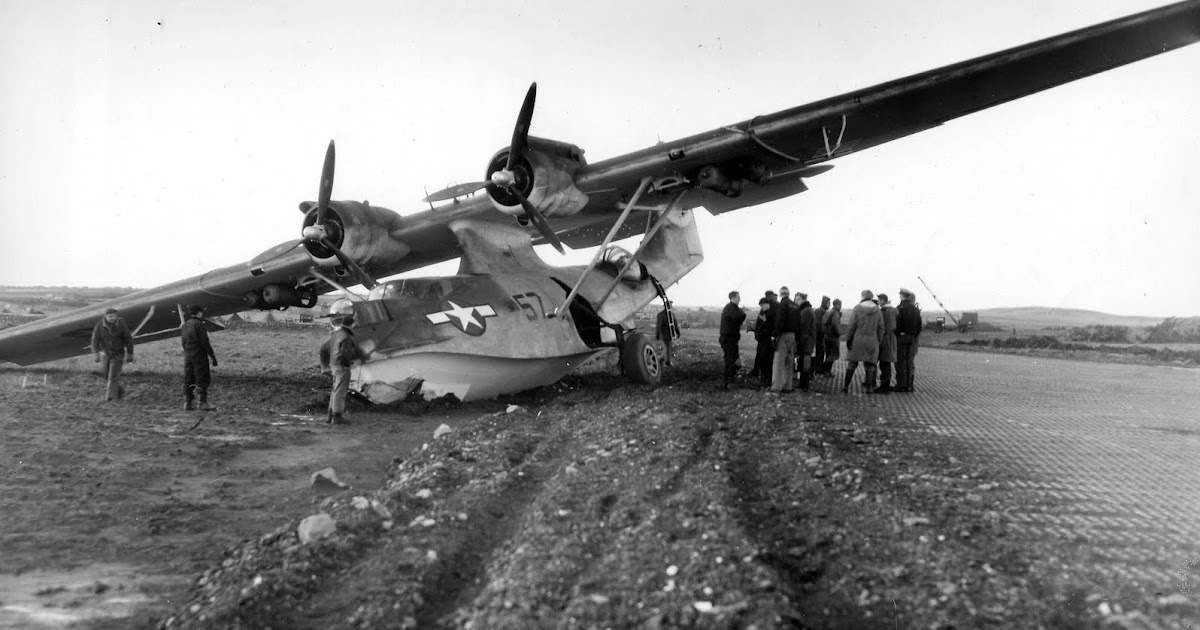 daily timewaster: Rough landing in the Aleutians for a PBY-5A Catalina.