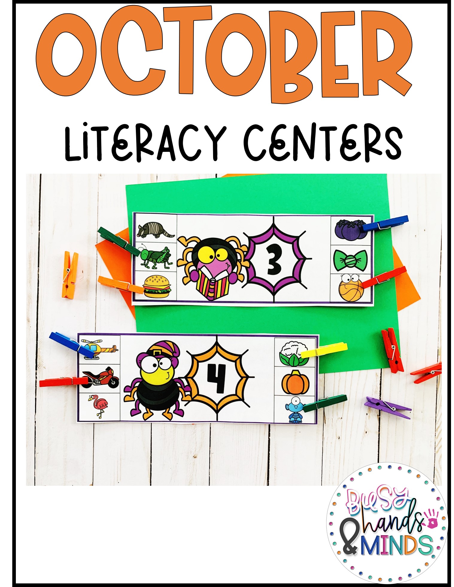 October Literacy Centers | Busy Hands and Minds